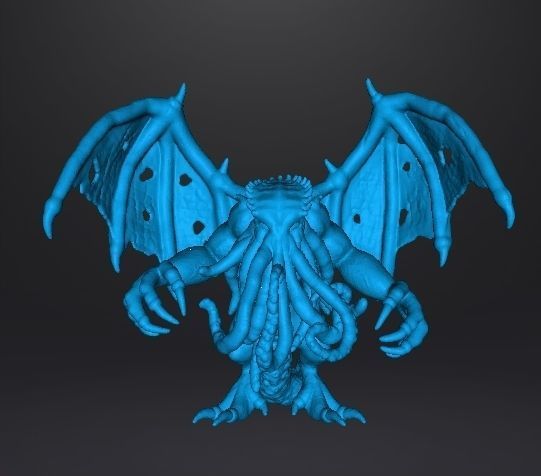 CTHULHU MONSTER MINIATURE FIGURE FANTASY GAMES DND RPG 3D model 3D ...