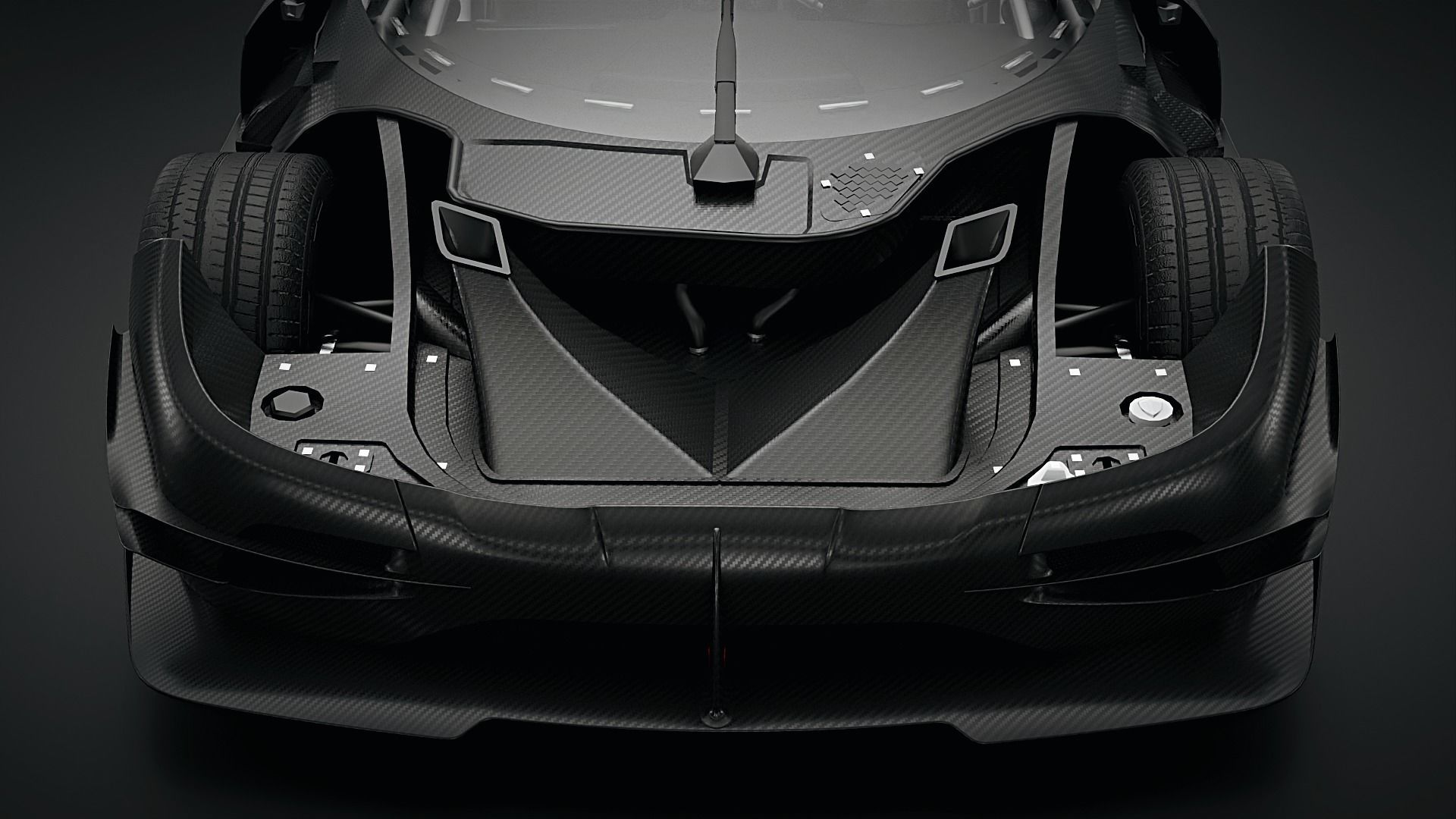 3D model Koenigsegg One 1 Full Exposed Carbon - Interior and Engine Bay ...