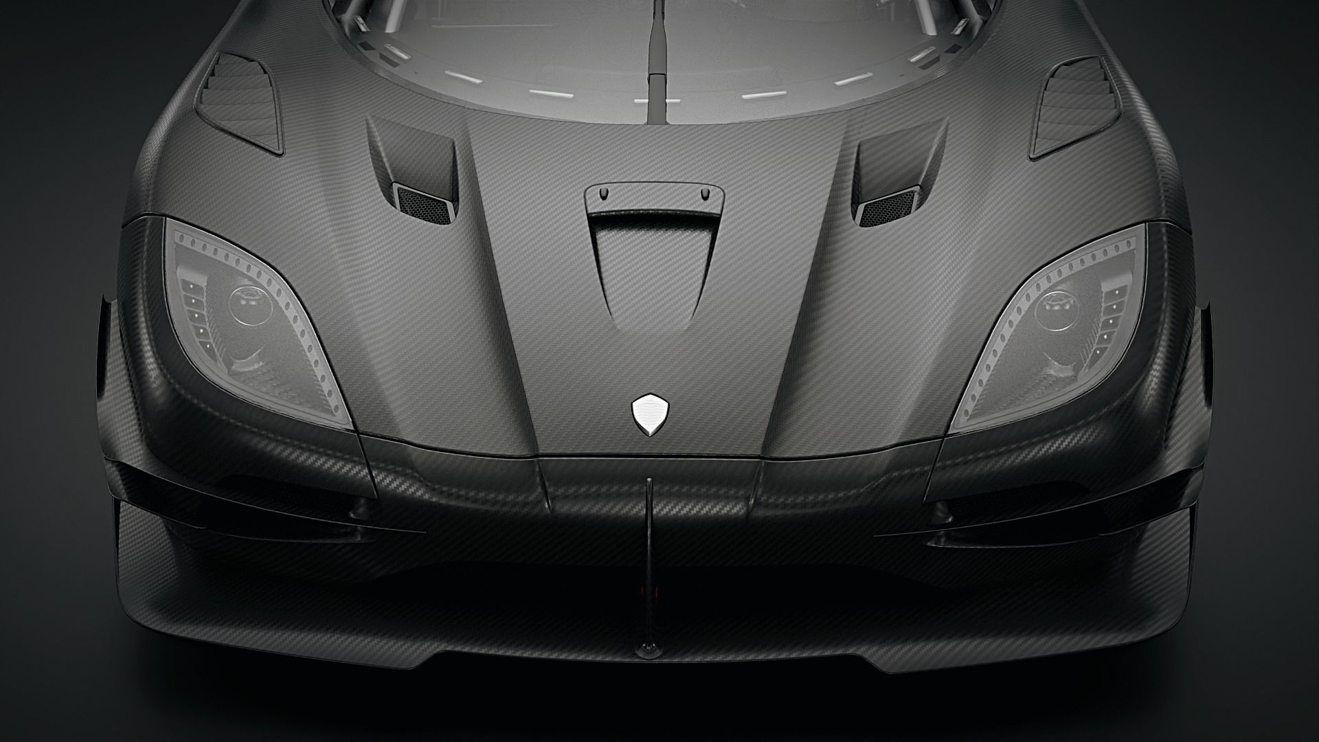 3D model Koenigsegg One 1 Full Exposed Carbon - Interior and Engine Bay ...