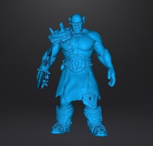ORC WARRIOR WITH AXE MINIATURE MODEL FOR FANTASY GAMES DND RPG 3D model ...