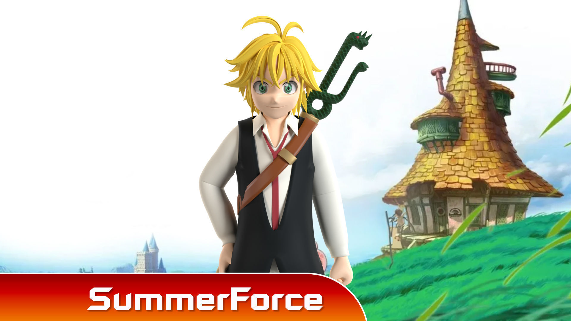 Meliodas - Seven Deadly Sins 3D model rigged | CGTrader