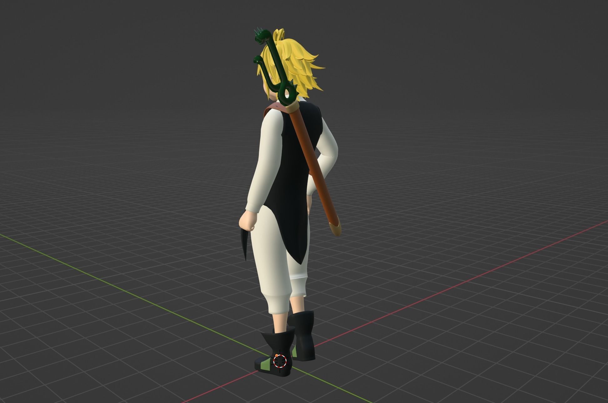 Meliodas - Seven Deadly Sins 3D model rigged | CGTrader