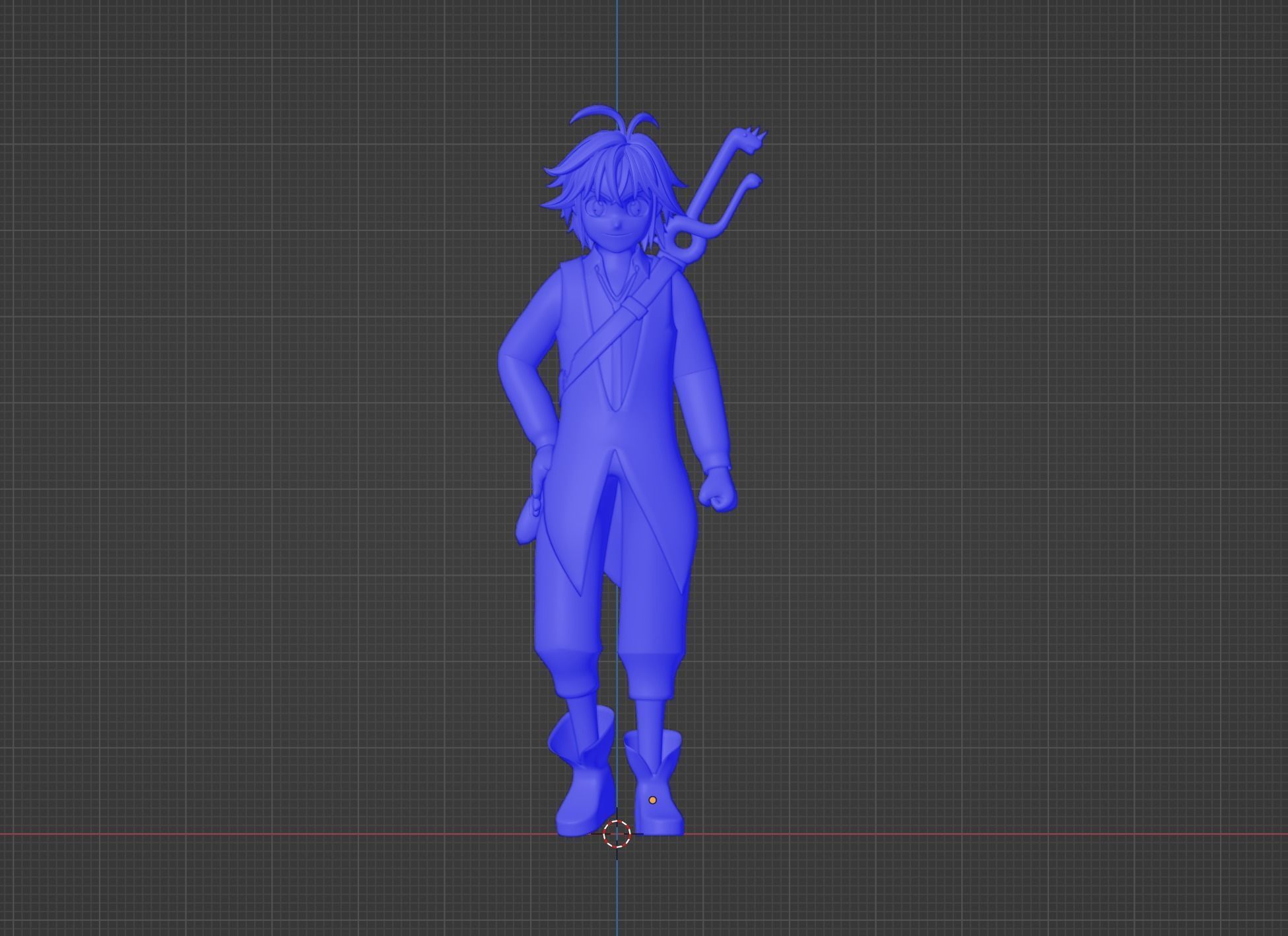 Meliodas - Seven Deadly Sins 3D model rigged | CGTrader