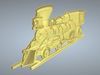 TRAIN LOCOMOTIVE 3D RELIEF CNC CARVING 3D model 3D printable | CGTrader