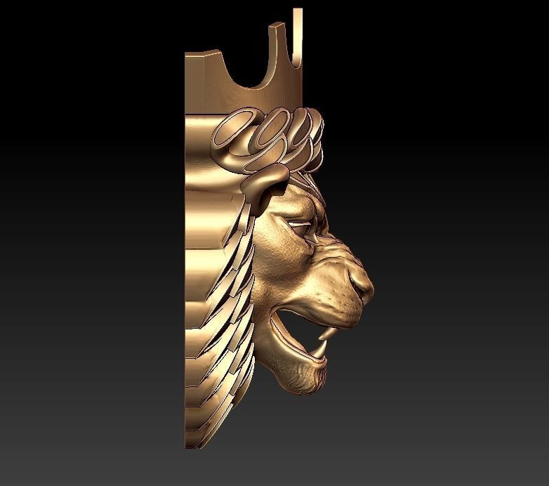 Roaring Lion model 3D model 3D printable | CGTrader