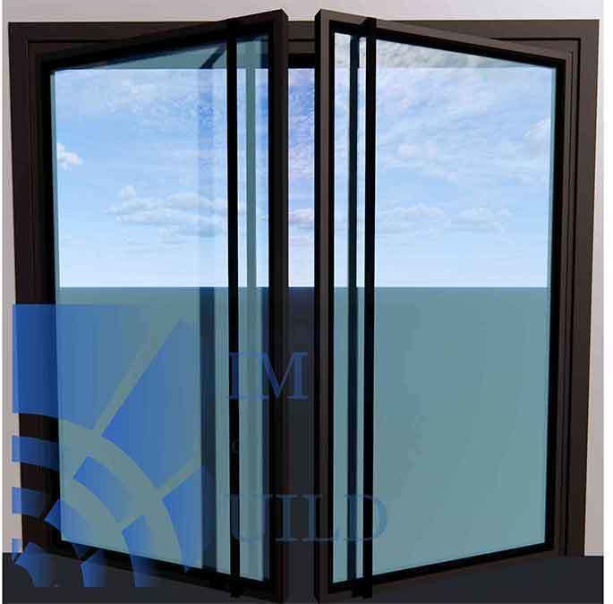 Exterior Double Door Revit Family full parametric 3D model | CGTrader