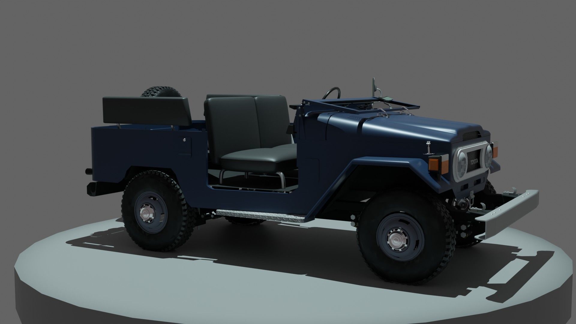 The Toyota Land Cruiser 3D model animated | CGTrader