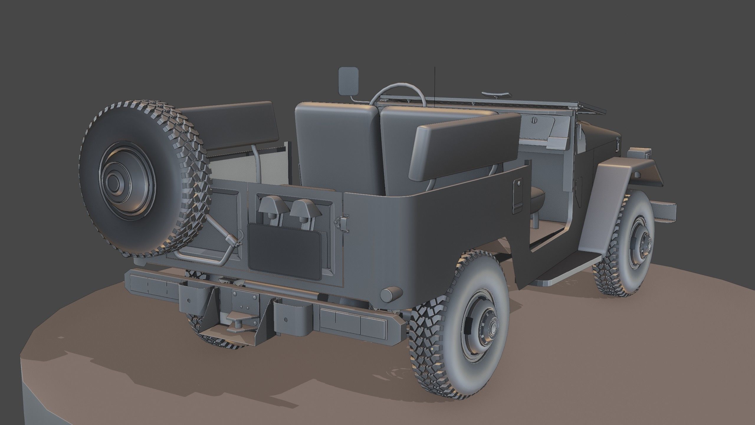 The Toyota Land Cruiser 3D model animated | CGTrader