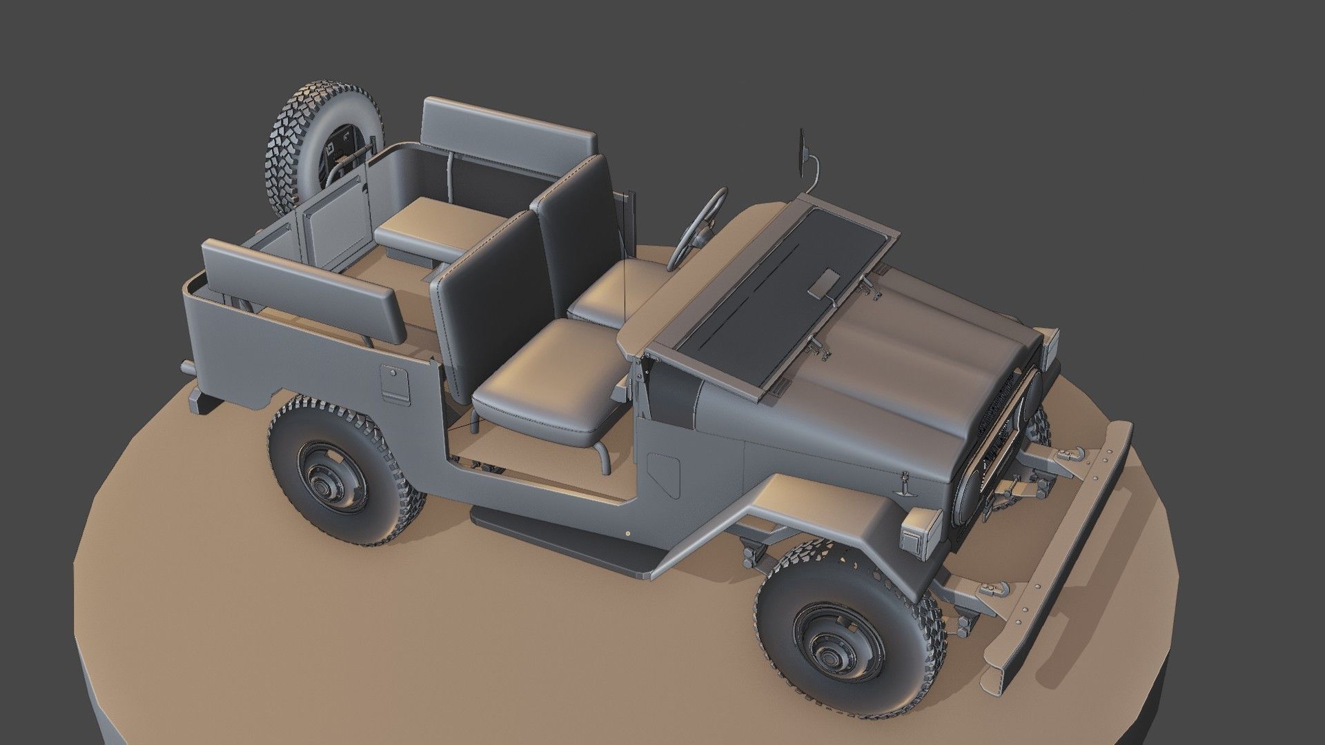 The Toyota Land Cruiser 3D model animated | CGTrader
