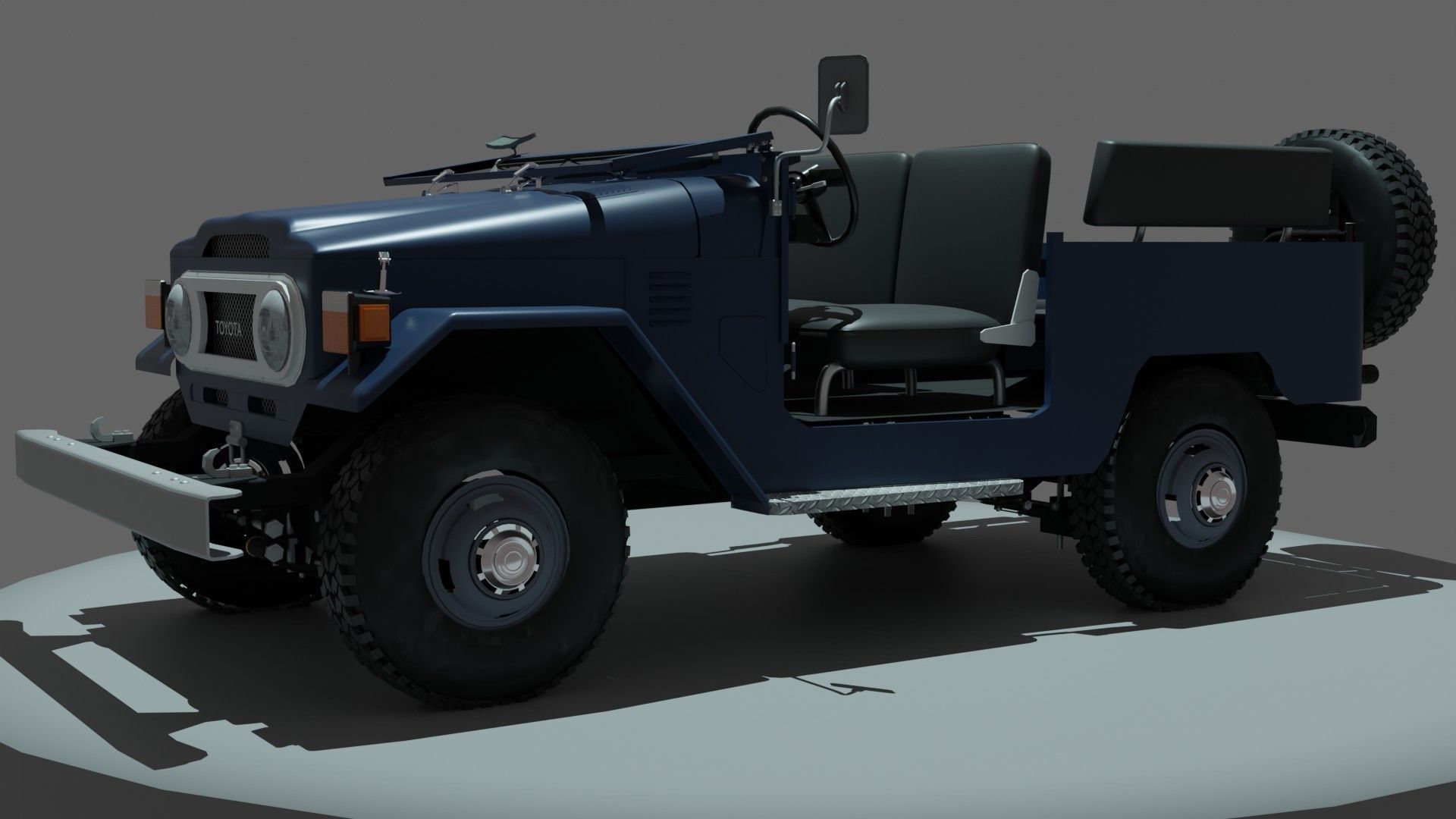The Toyota Land Cruiser 3D model animated | CGTrader