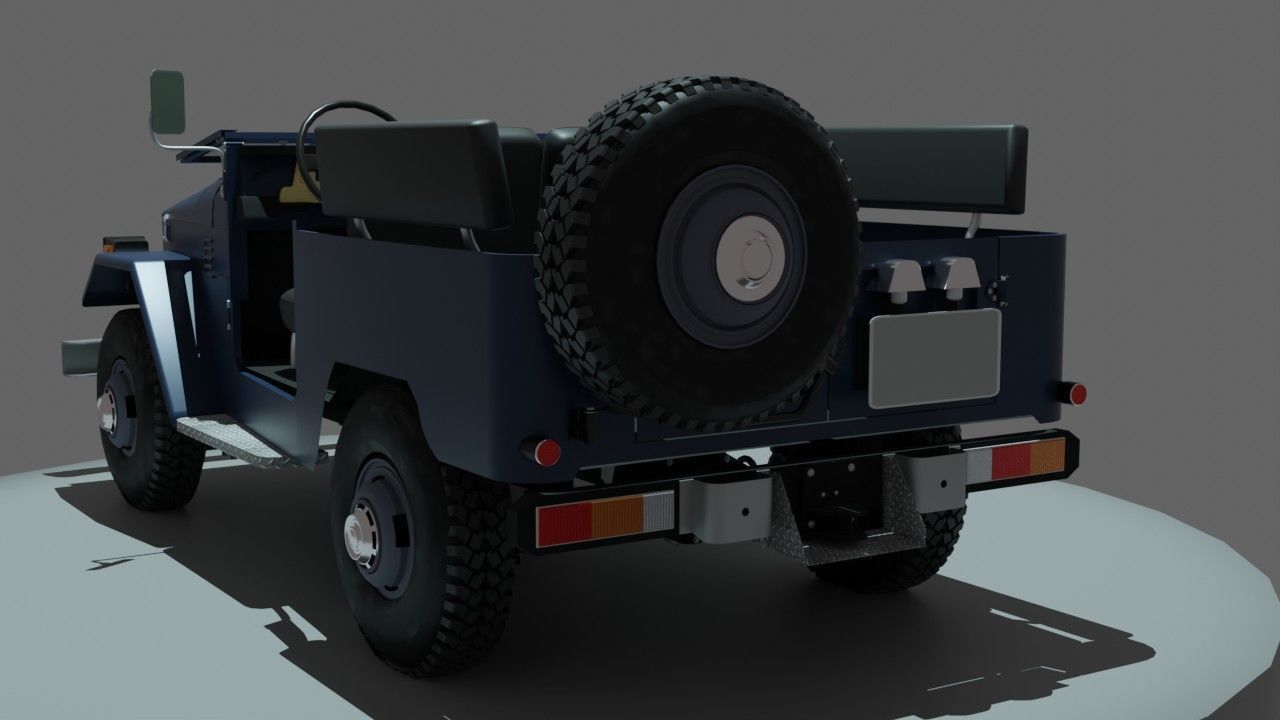 The Toyota Land Cruiser 3D model animated | CGTrader