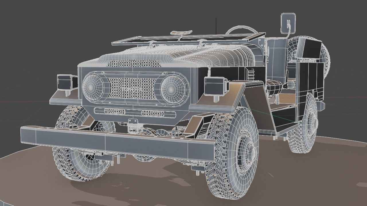 The Toyota Land Cruiser 3D model animated | CGTrader