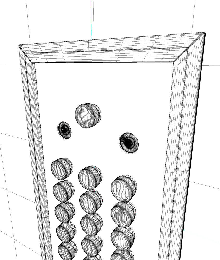 Vintage Elevator Control Panel 3D model | CGTrader