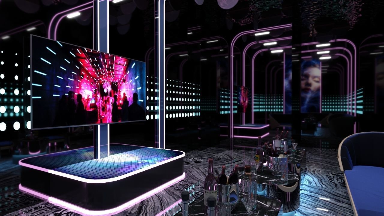 KTV Room - Night Club - Karaoke Room 3D model | CGTrader
