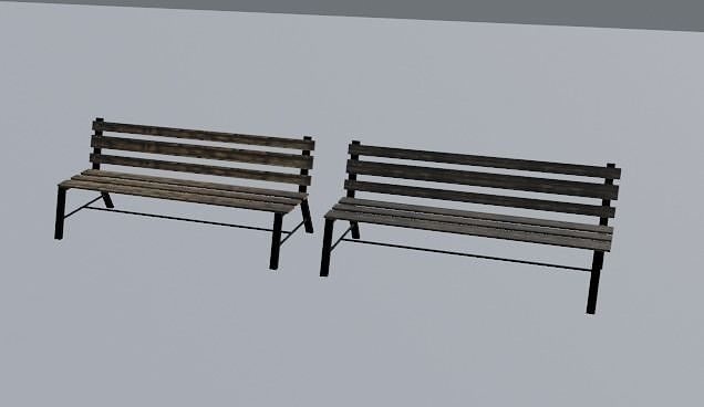 Benches free VR / AR / low-poly 3D model | CGTrader