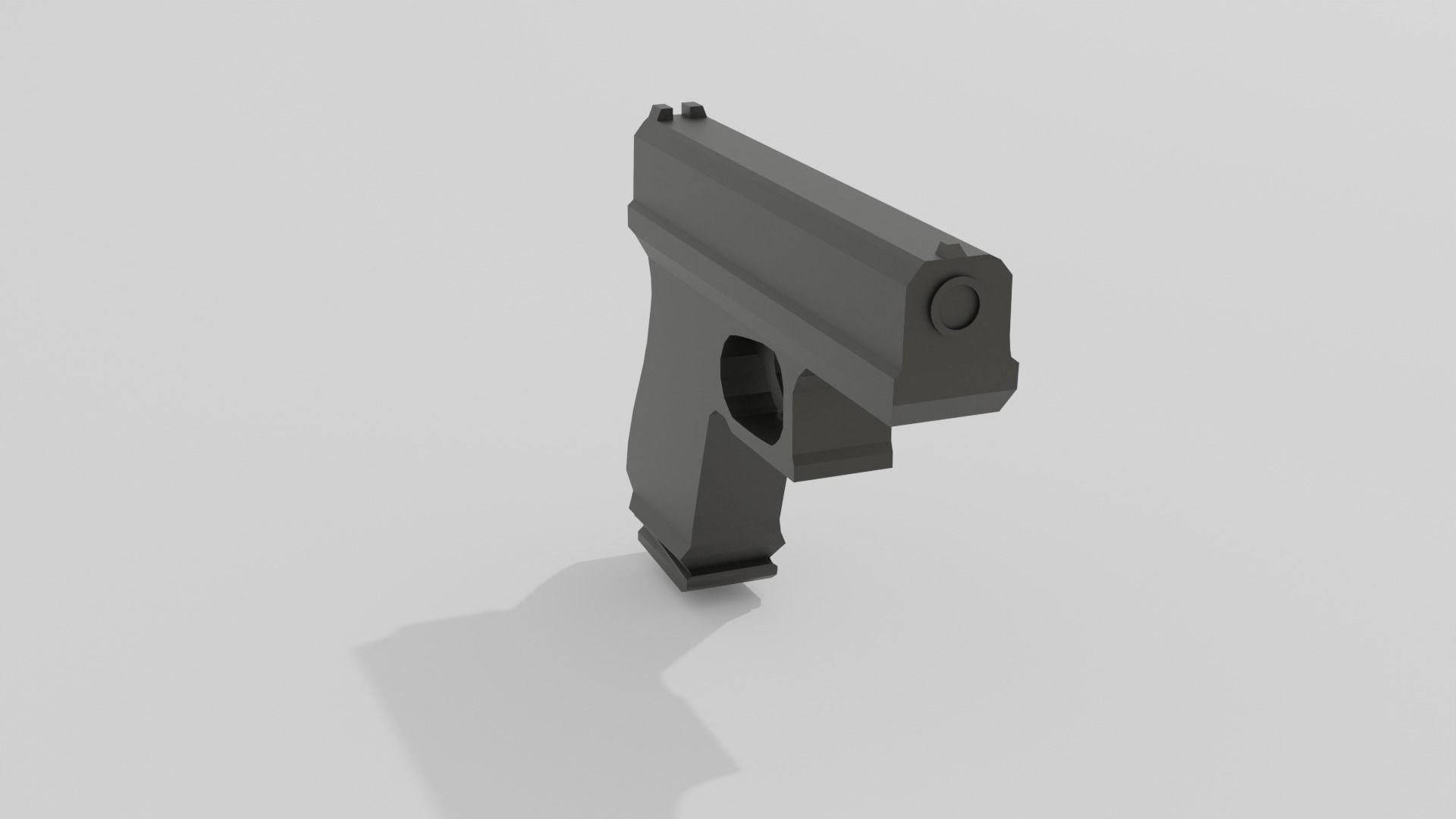 3D model Basic Game Handgun VR / AR / low-poly | CGTrader