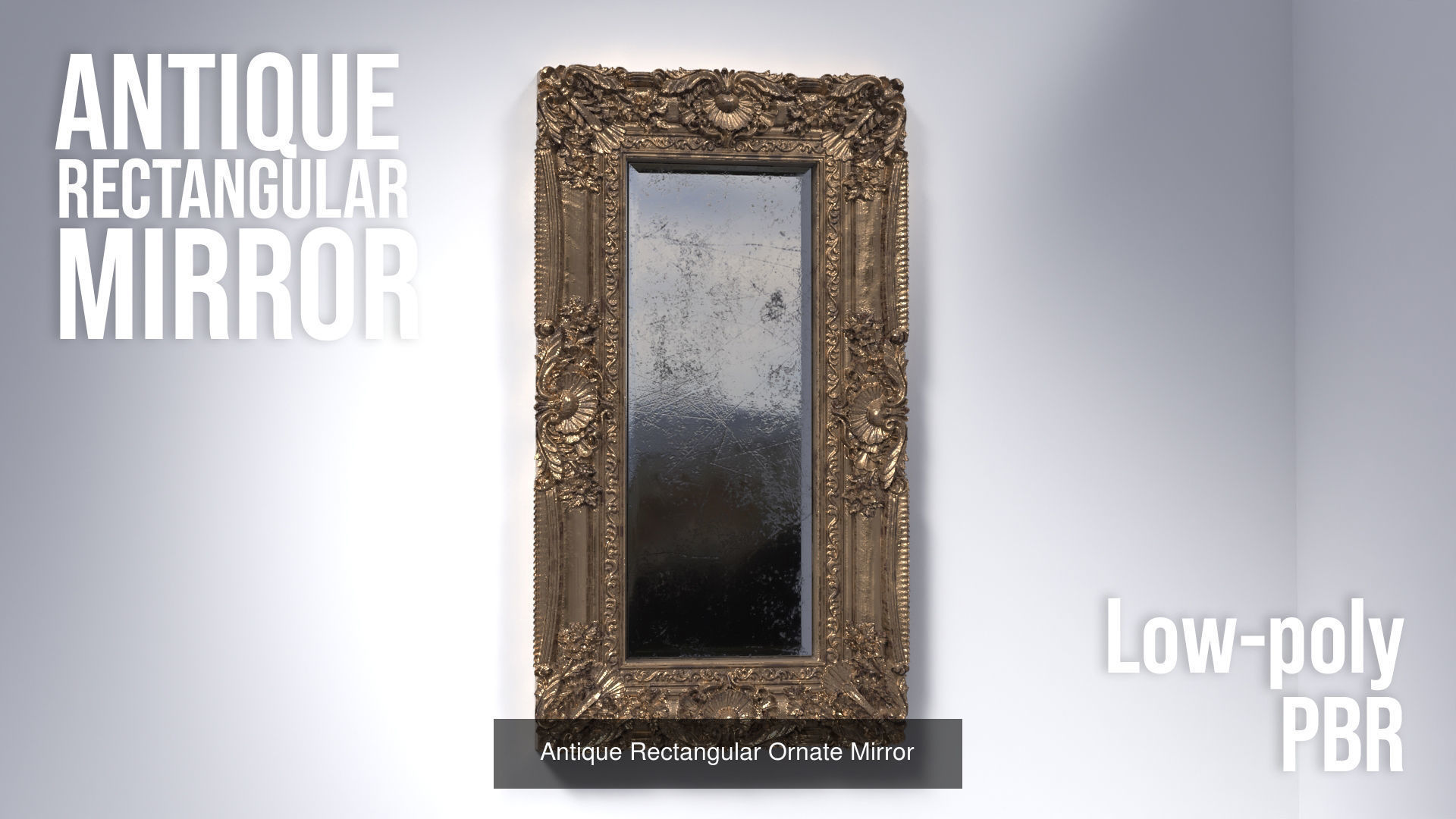 Antique Mirror Collection VR / AR / low-poly | CGTrader