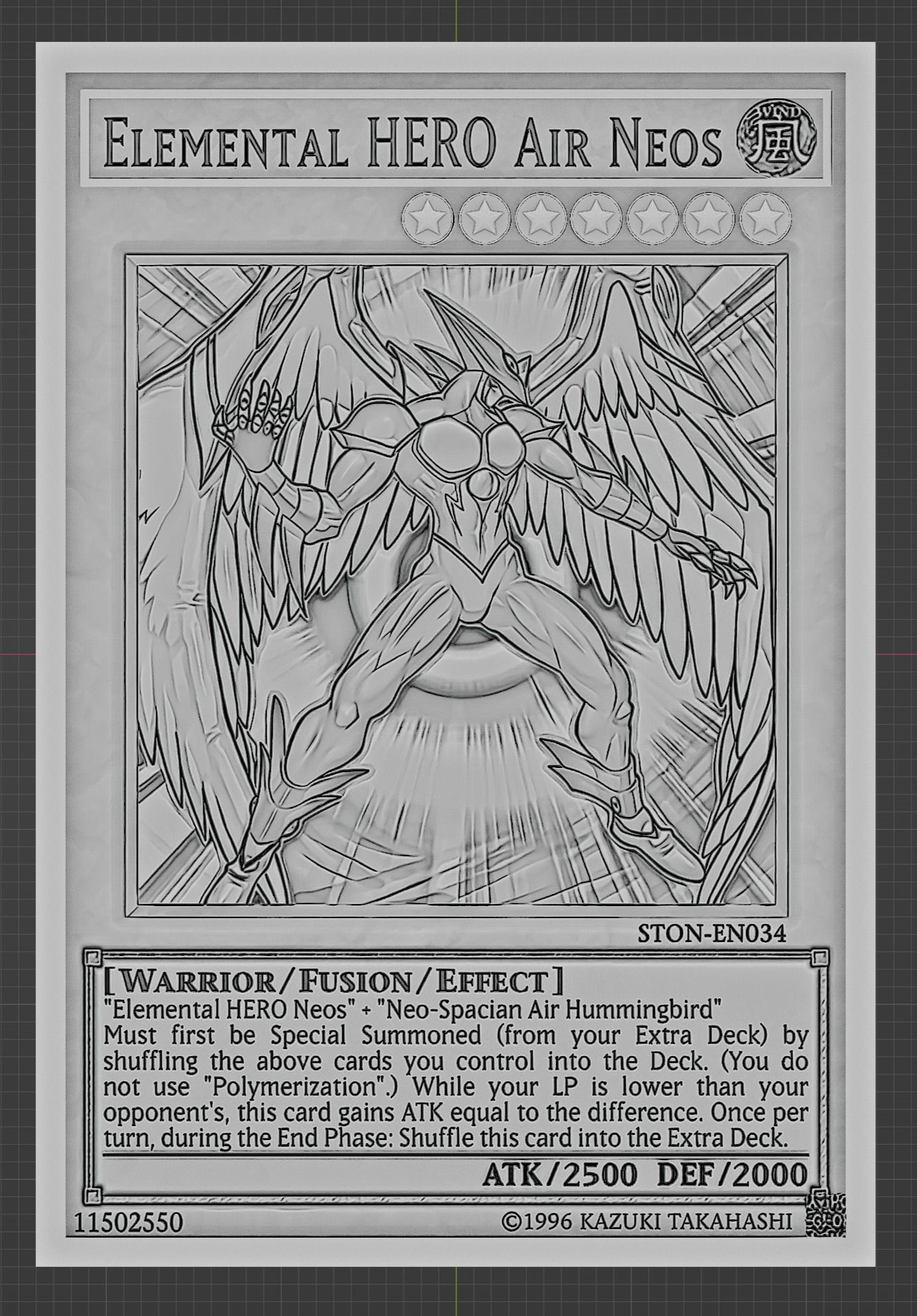 Elemental HERO Air Neos - yugioh free 3D model 3D printable | CGTrader