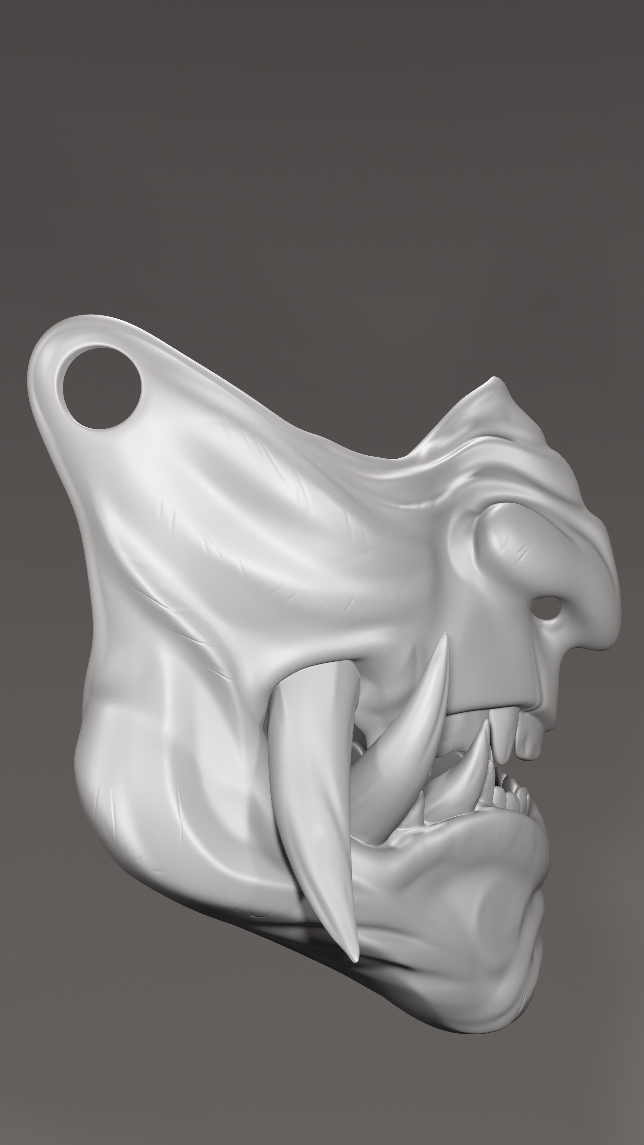 Oni samurai mask from the game ghost for 3D printing 3D model 3D ...