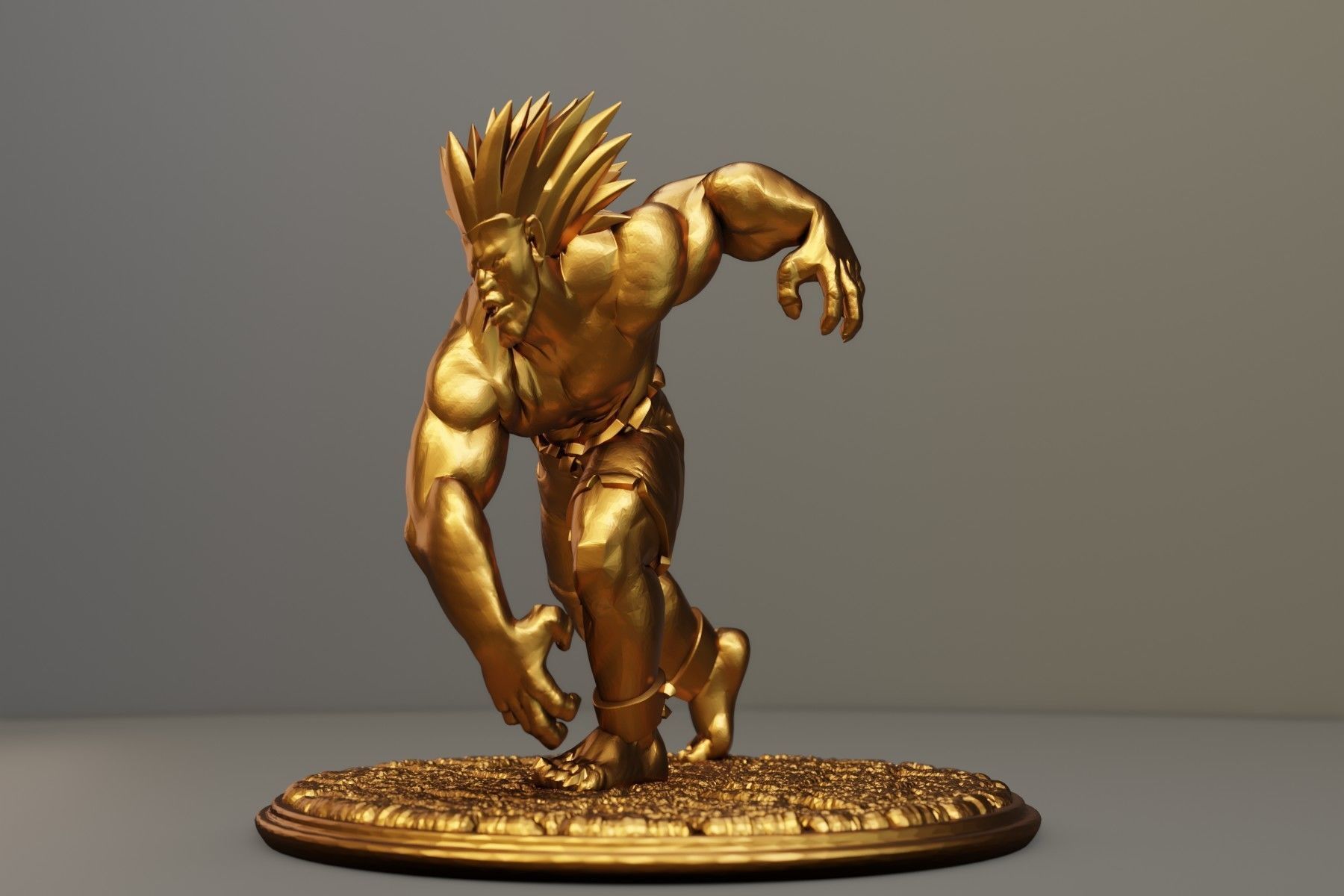 BLANKA - STREET FIGHTER 3D model 3D printable | CGTrader