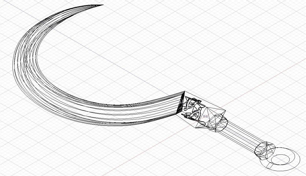 Yiga Sickle 3D model 3D printable | CGTrader