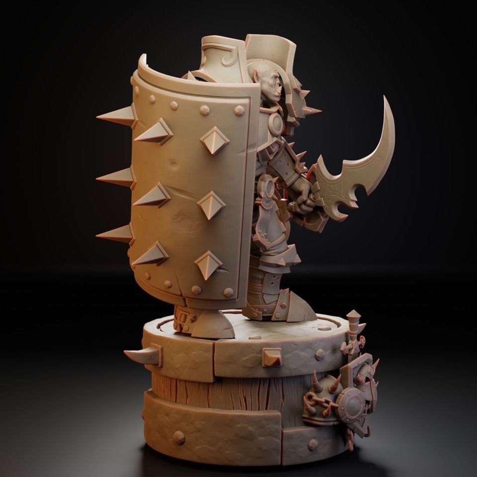 Orc Warrior - World of Warcraft Classic 3D model 3D printable | CGTrader
