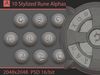 Stylized Rune Alphas PSD for Zbrush Texture | CGTrader