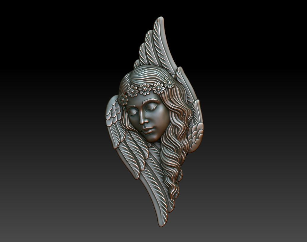 Angel pendant 3D model 3D printable | CGTrader