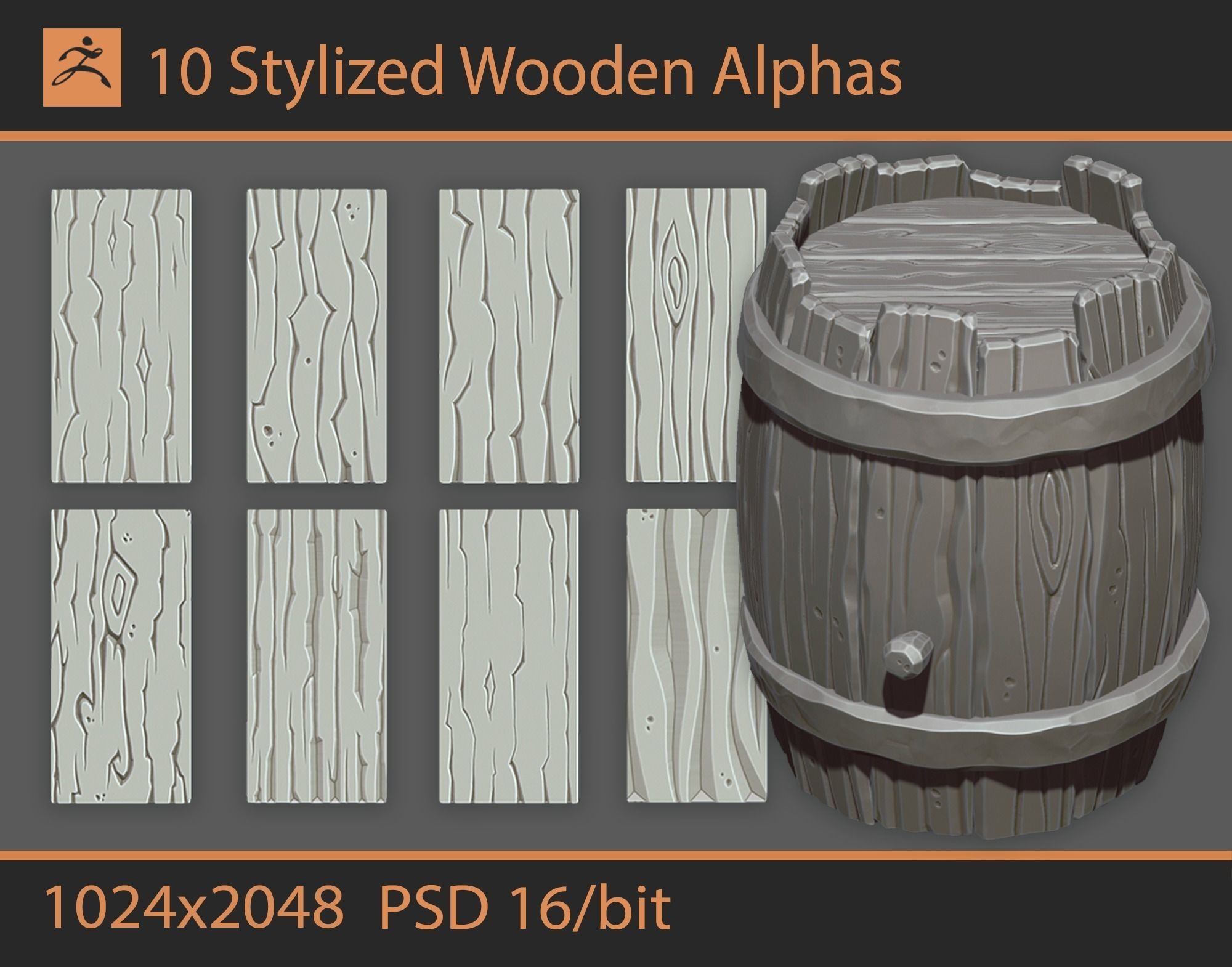 Stylized Wooden Alphas Texture | CGTrader