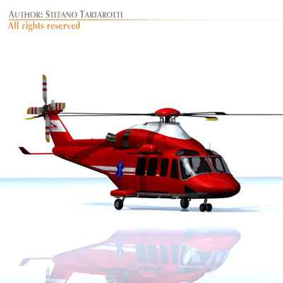 AW139 air ambulance 3D model | CGTrader