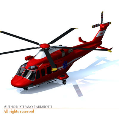 AW139 air ambulance 3D model | CGTrader