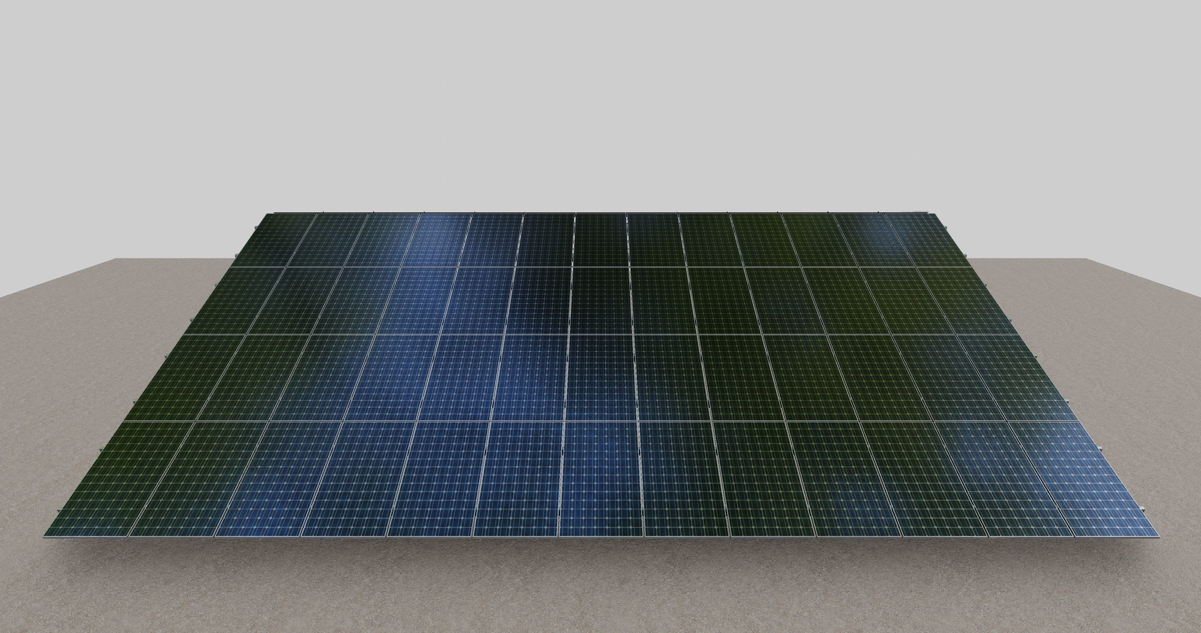 Solar Panel Steel Construction Type 20 3D model | CGTrader