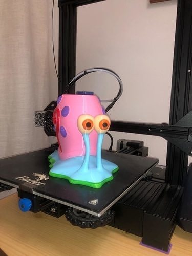 Gary Snail Sponge Bob pencil or cutlery holder 3D model | CGTrader