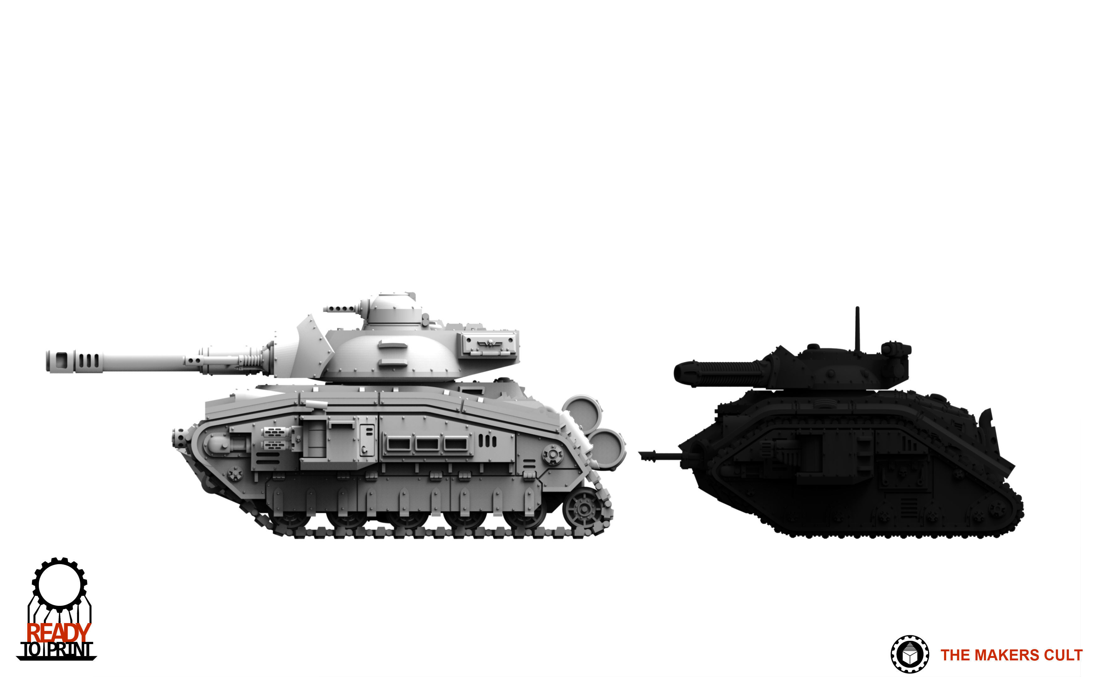 Feudal Guard - Medium Battle Tank 3D model 3D printable | CGTrader