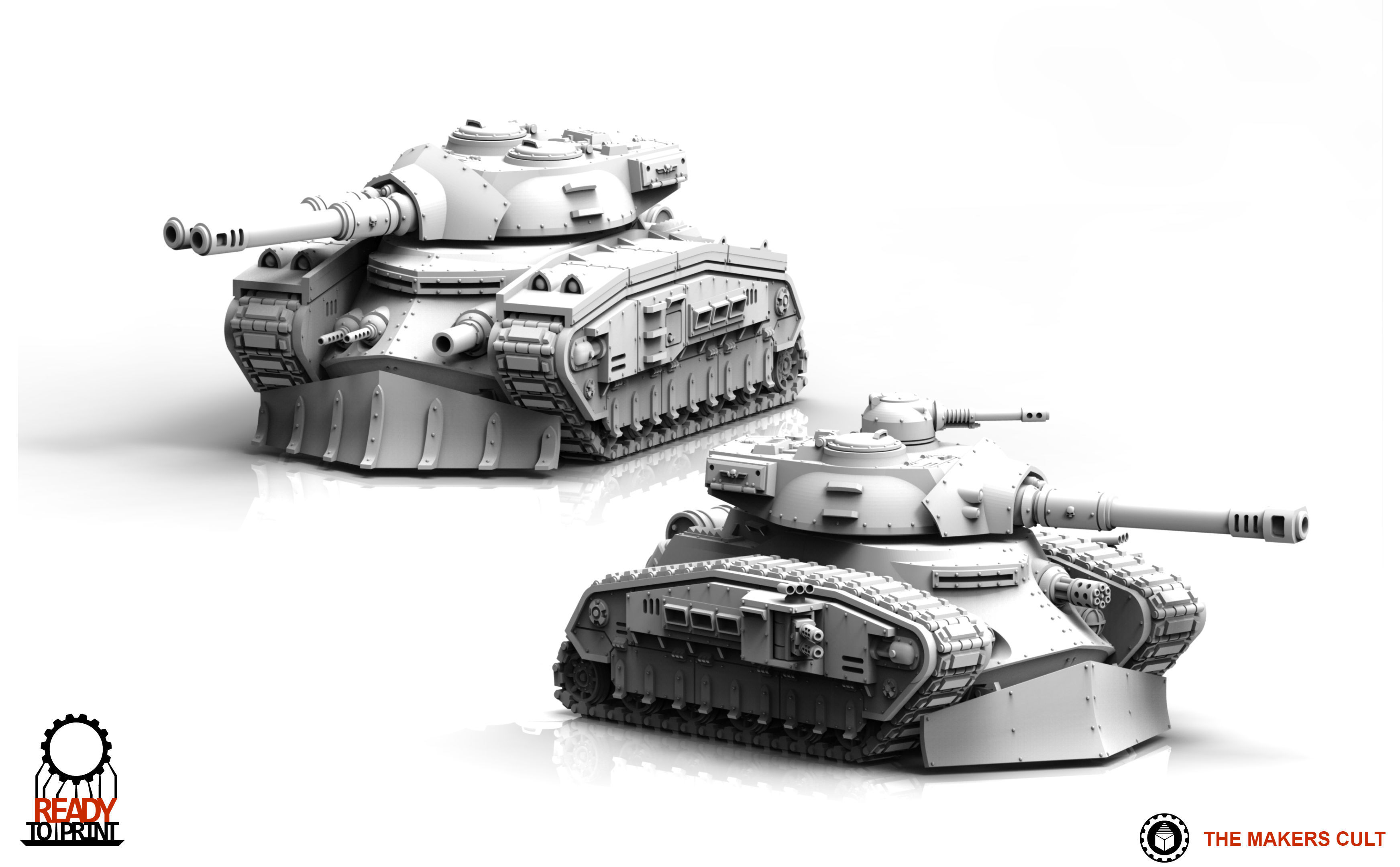 Feudal Guard - Medium Battle Tank 3D model 3D printable | CGTrader