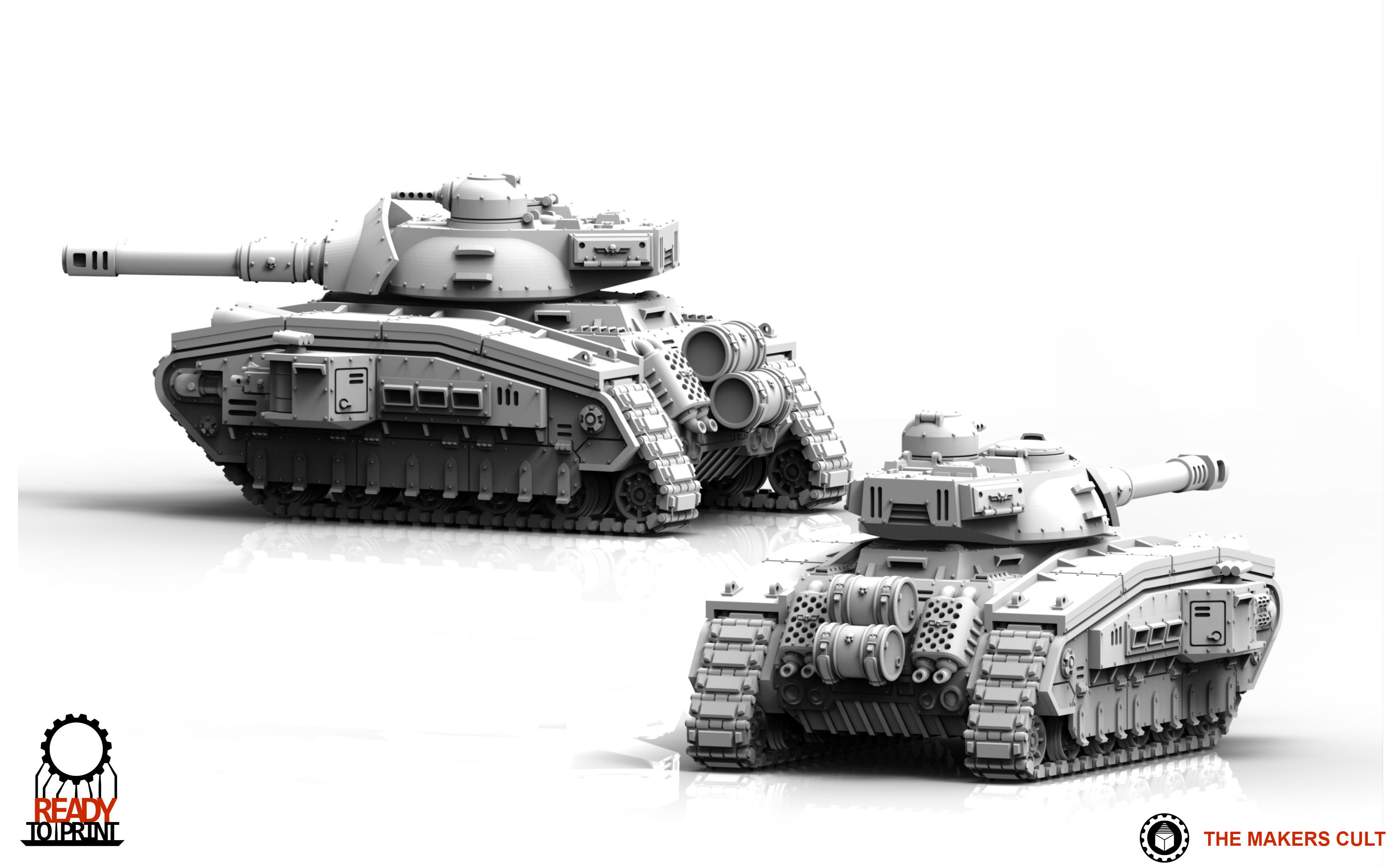 Feudal Guard - Medium Battle Tank 3D model 3D printable | CGTrader