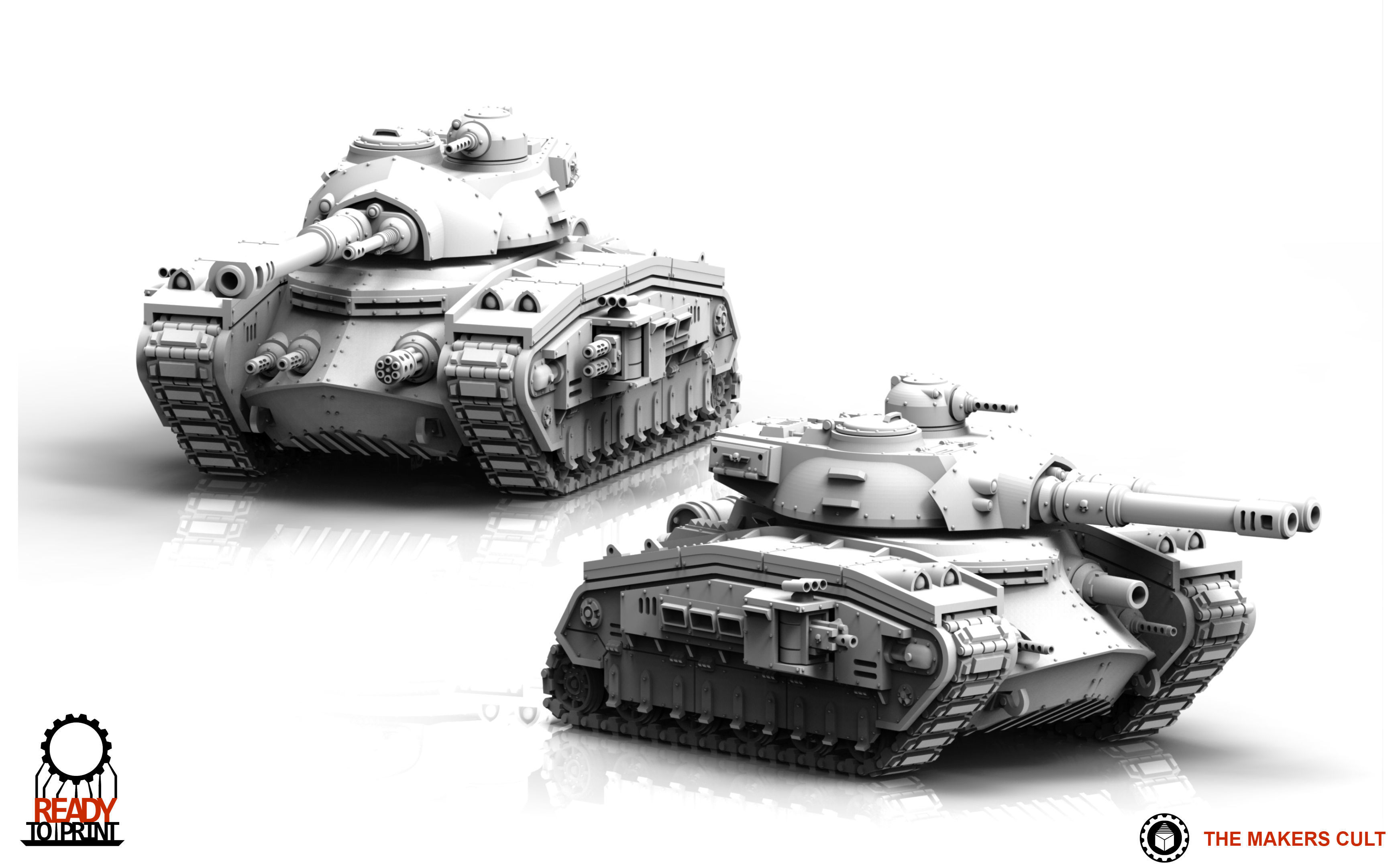 Feudal Guard - Medium Battle Tank 3D model 3D printable | CGTrader