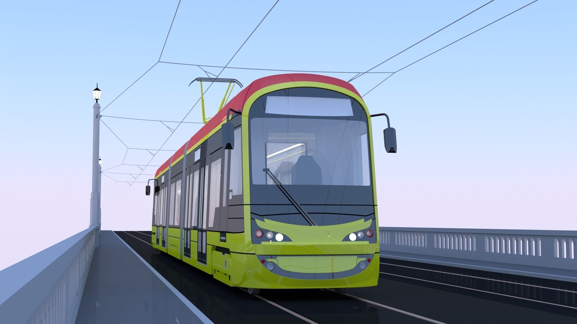 Warsaw tram bridge 3D model | CGTrader
