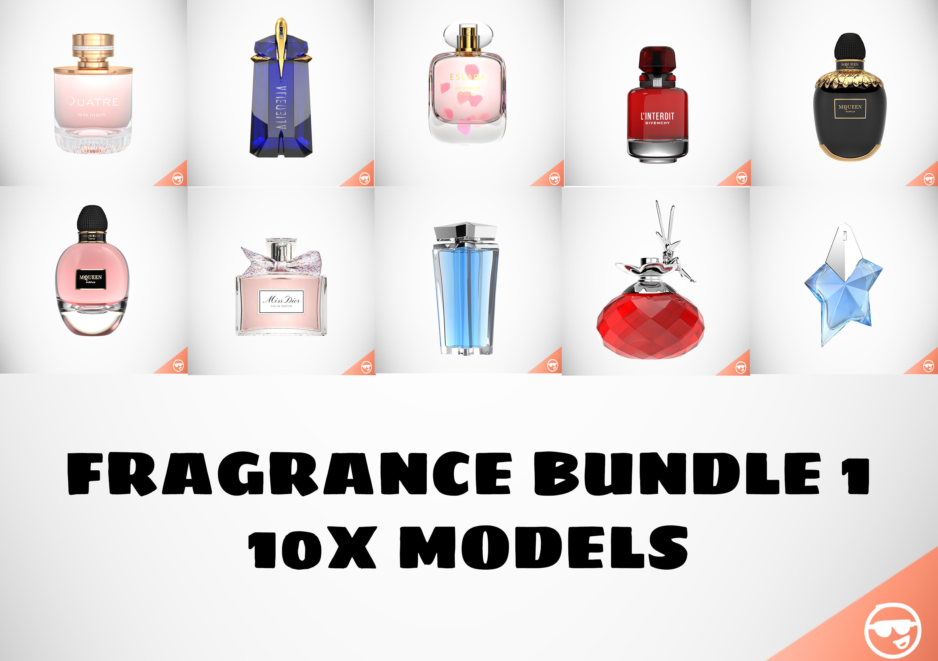 FRAGRANCE BUNDLE 1 3D model | CGTrader