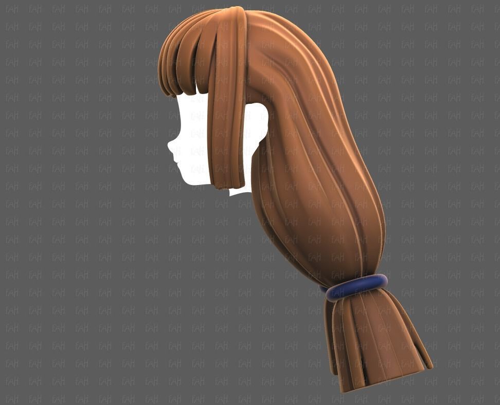 3D model Base Hair for girl V59 VR / AR / low-poly | CGTrader