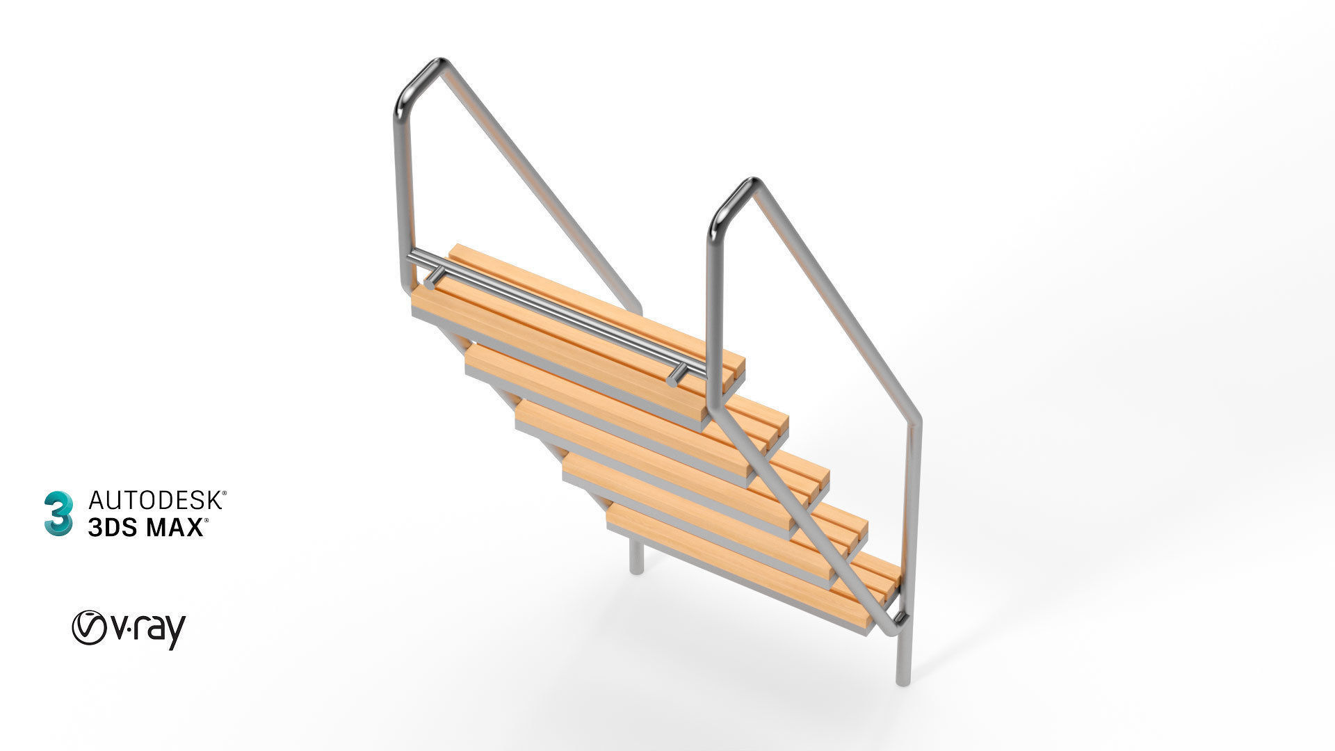Stair free 3D model | CGTrader