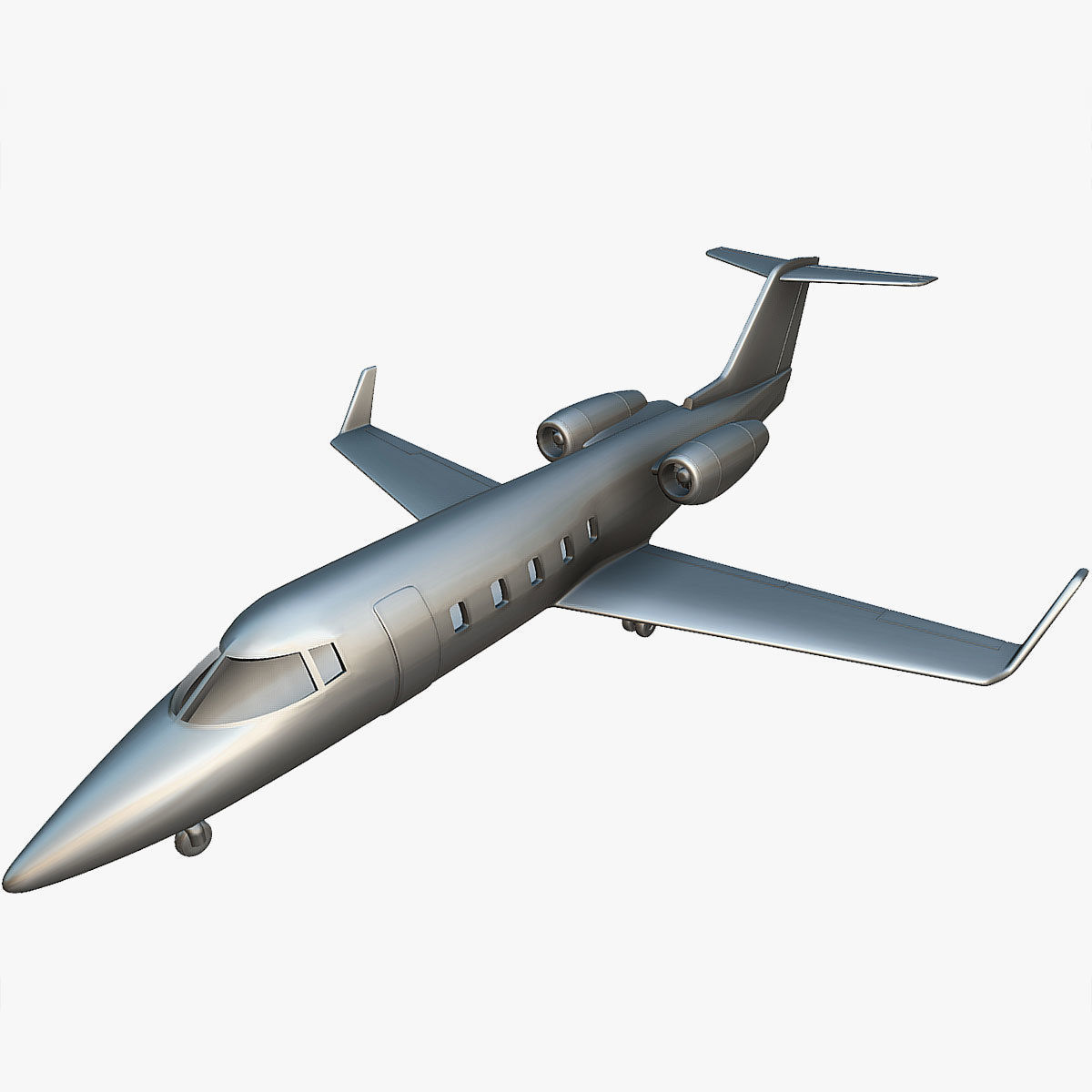 Learjet 55 - 3D Printable Model 3D model 3D printable | CGTrader