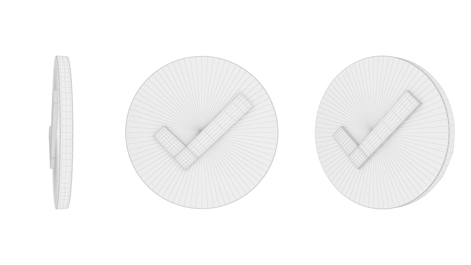 Check Mark icon v002 3D model | CGTrader