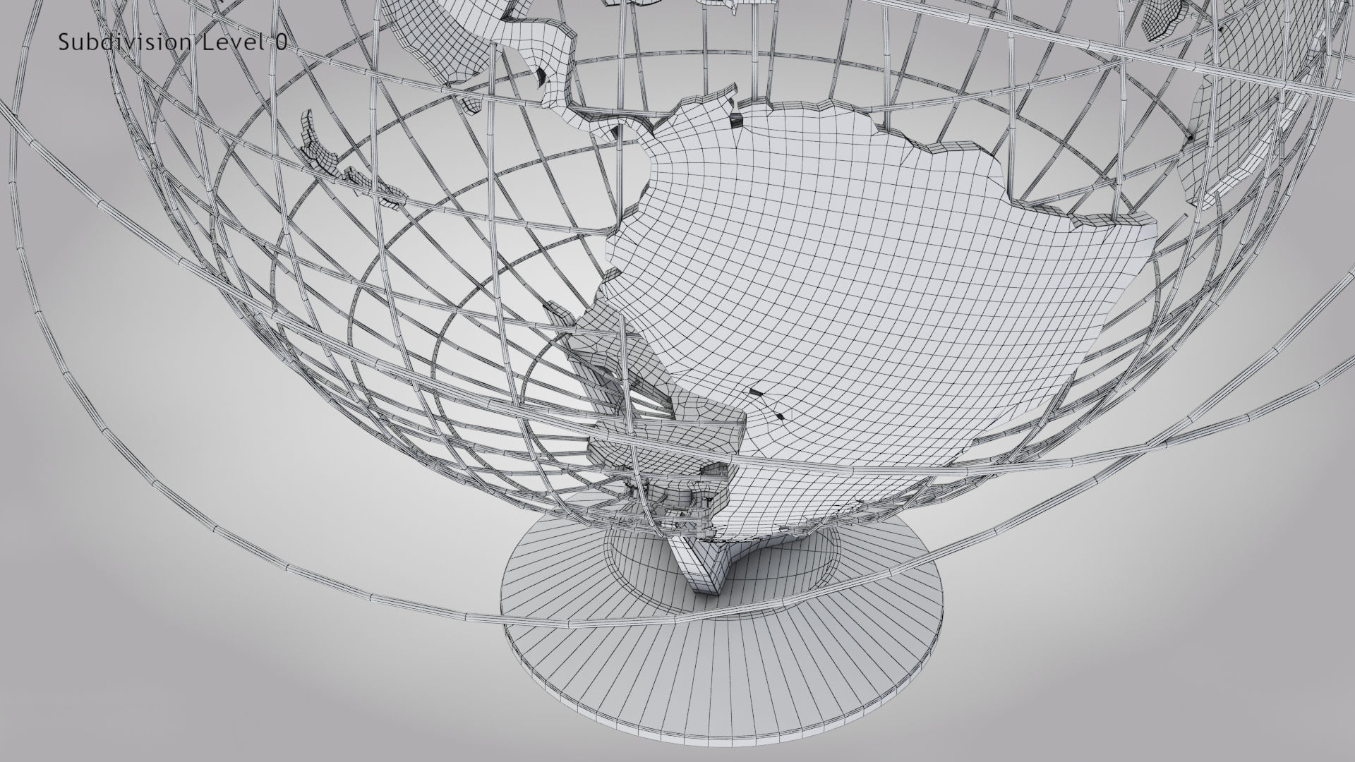 Earth Globe With Stand 3D model | CGTrader