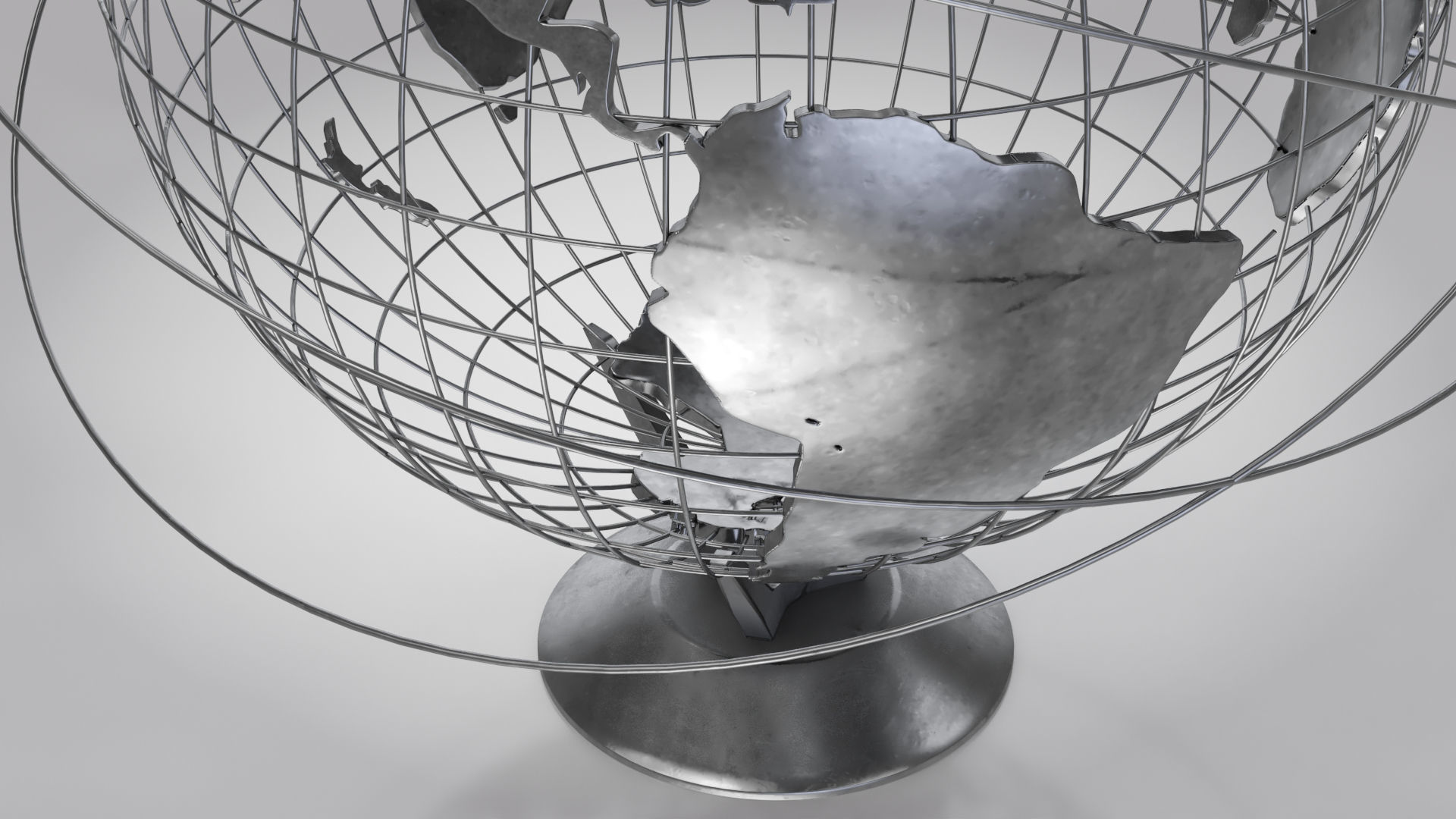Earth Globe With Stand 3D model | CGTrader