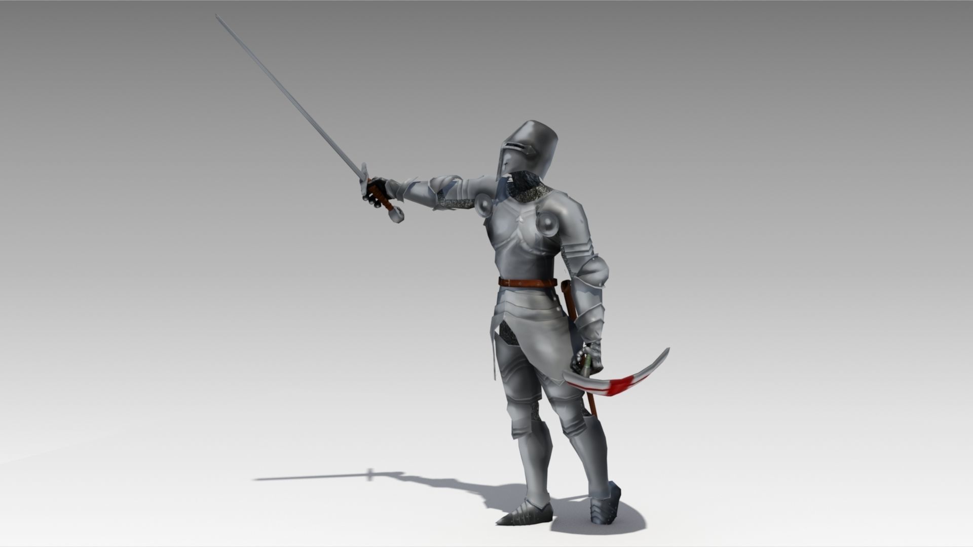 3D model Crusader Animated VR / AR / low-poly rigged animated | CGTrader