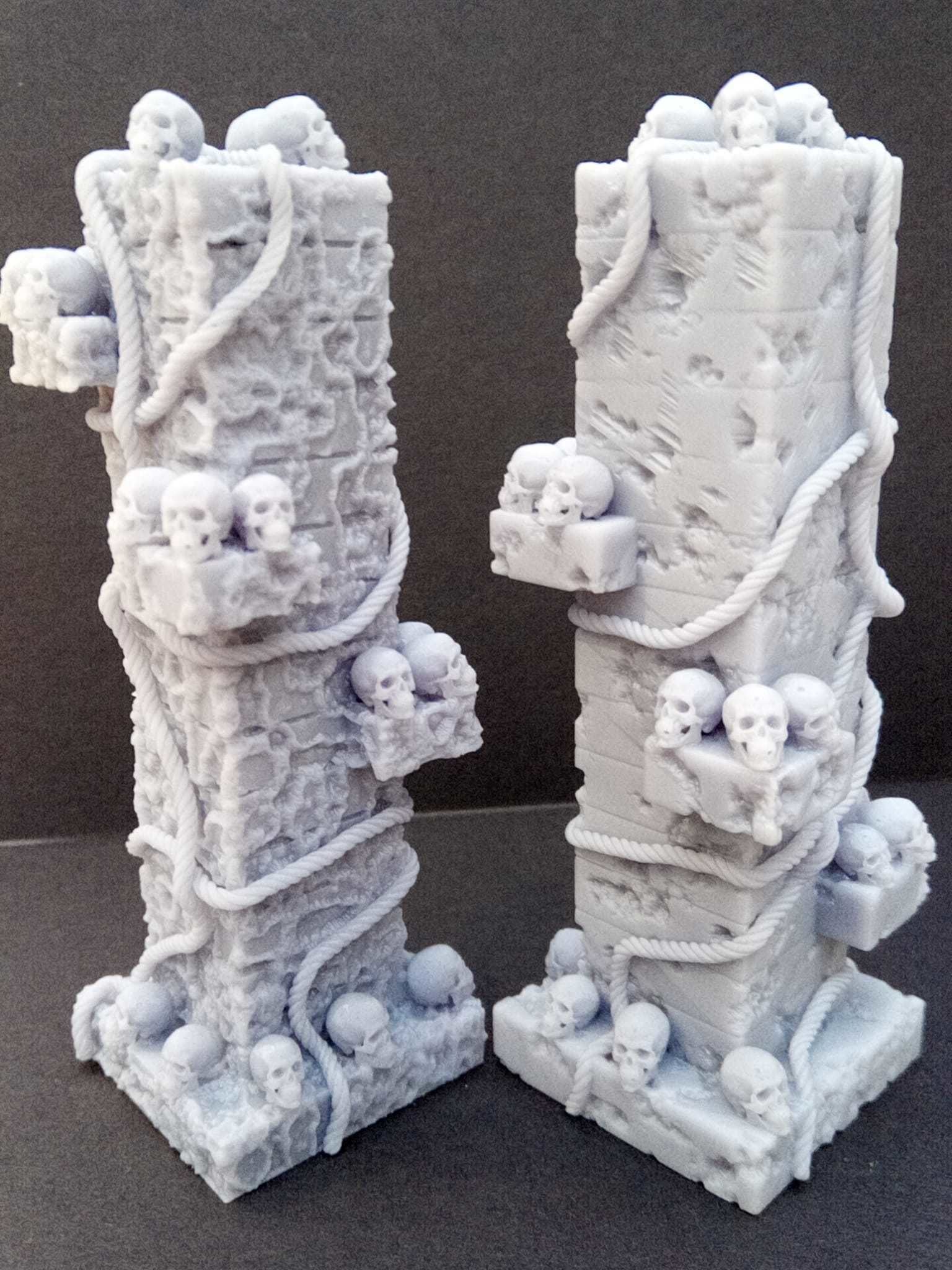 Skull Columns Pillars TTRPG Dungeons Dragons HeroQuest 28mm 3D model 3D ...