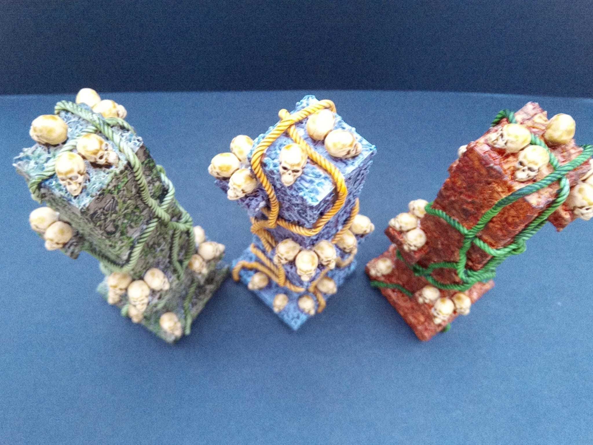 Skull Columns Pillars TTRPG Dungeons Dragons HeroQuest 28mm 3D model 3D ...