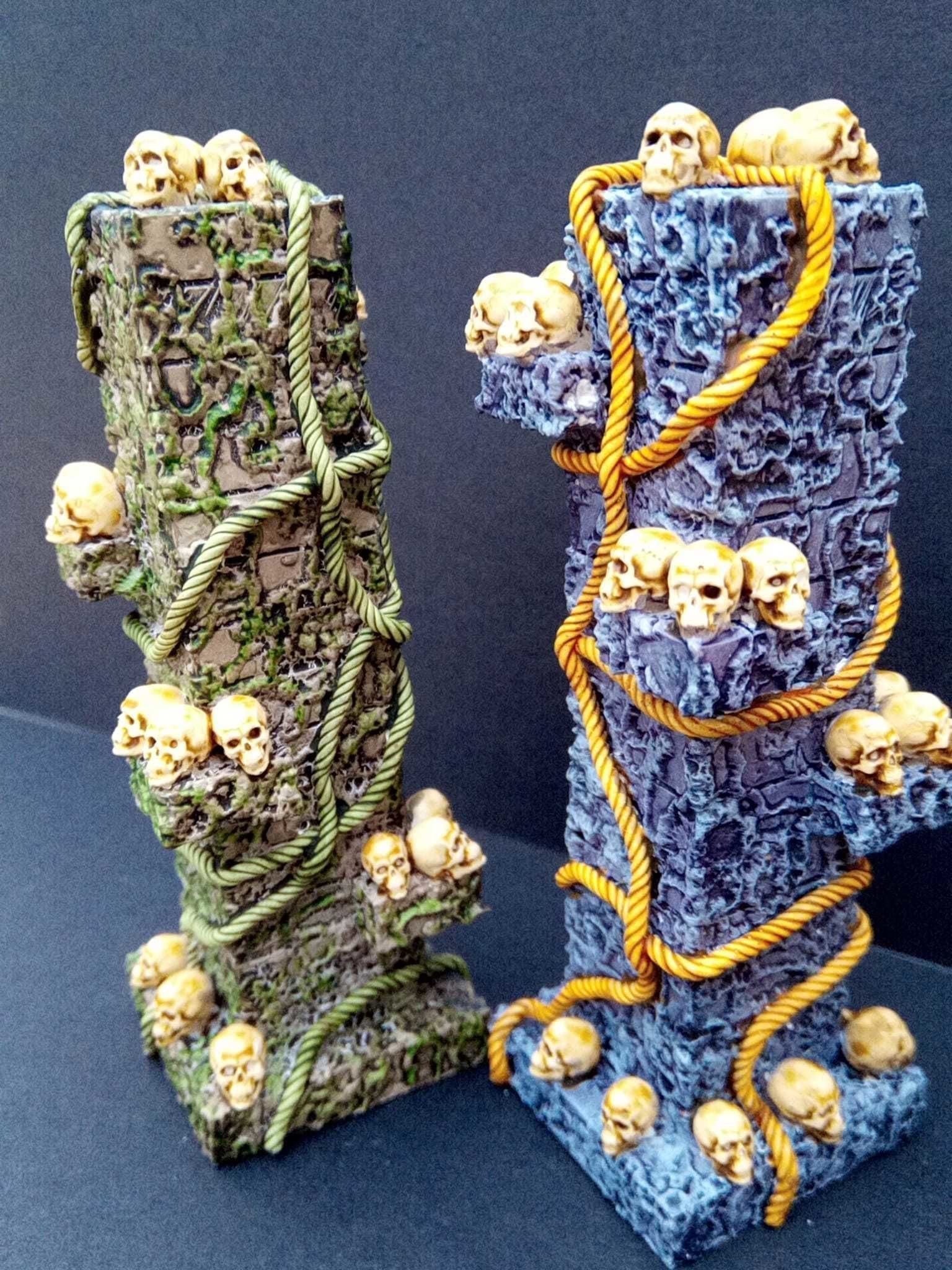 Skull Columns Pillars TTRPG Dungeons Dragons HeroQuest 28mm 3D model 3D ...