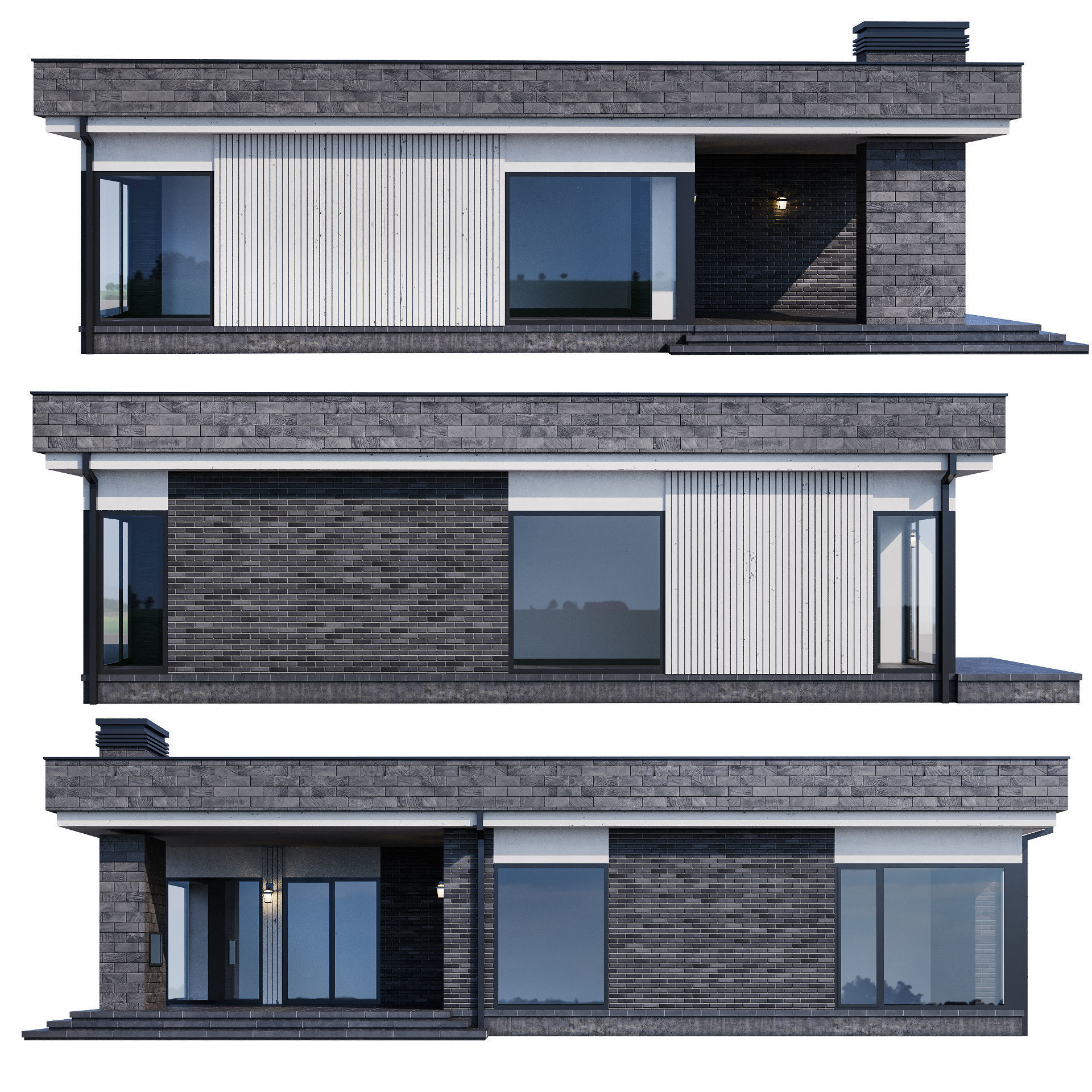 Modern house v59 3D model | CGTrader